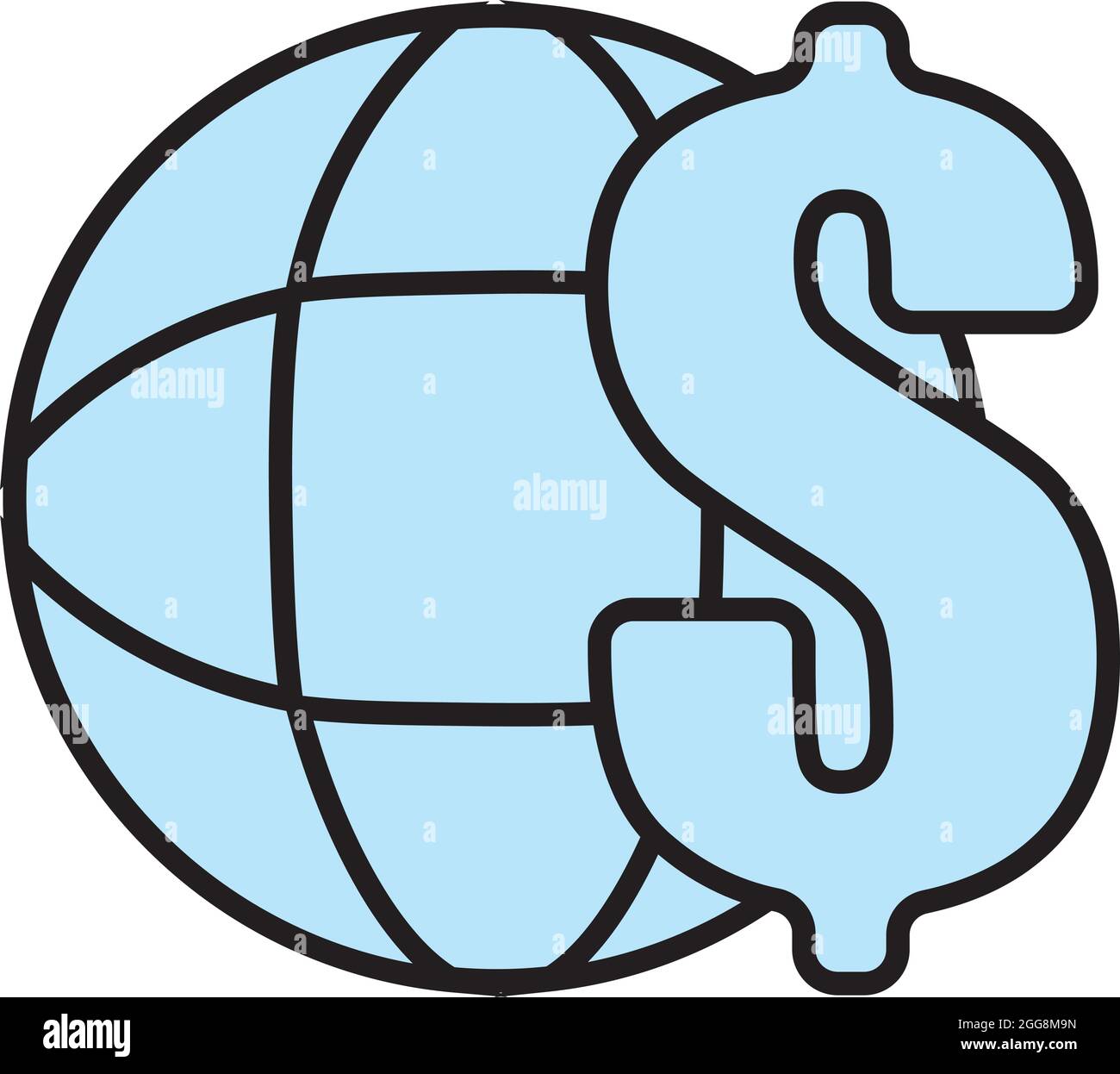 Worldwide symbol, illustration, vector, on a white background Stock ...