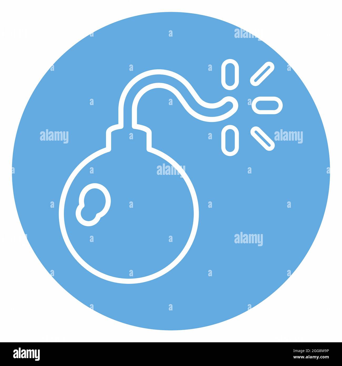 Icon Vector of Bomb - Blue Eyes Style - Simple illustration, Editable ...
