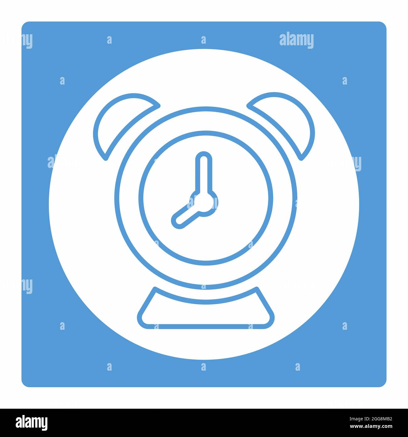 Icon Vector of Alarm - White Moon Style - Simple illustration, Editable ...