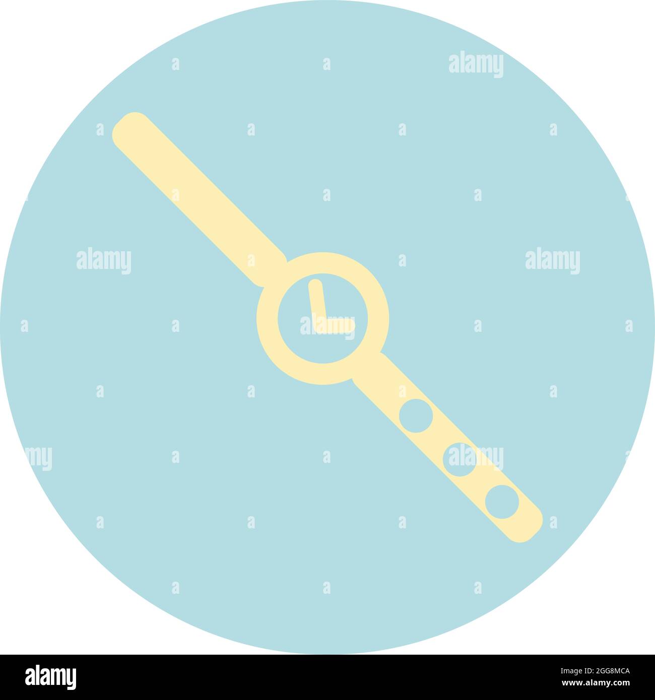 Clock on yellow background Stock Vector Images - Alamy