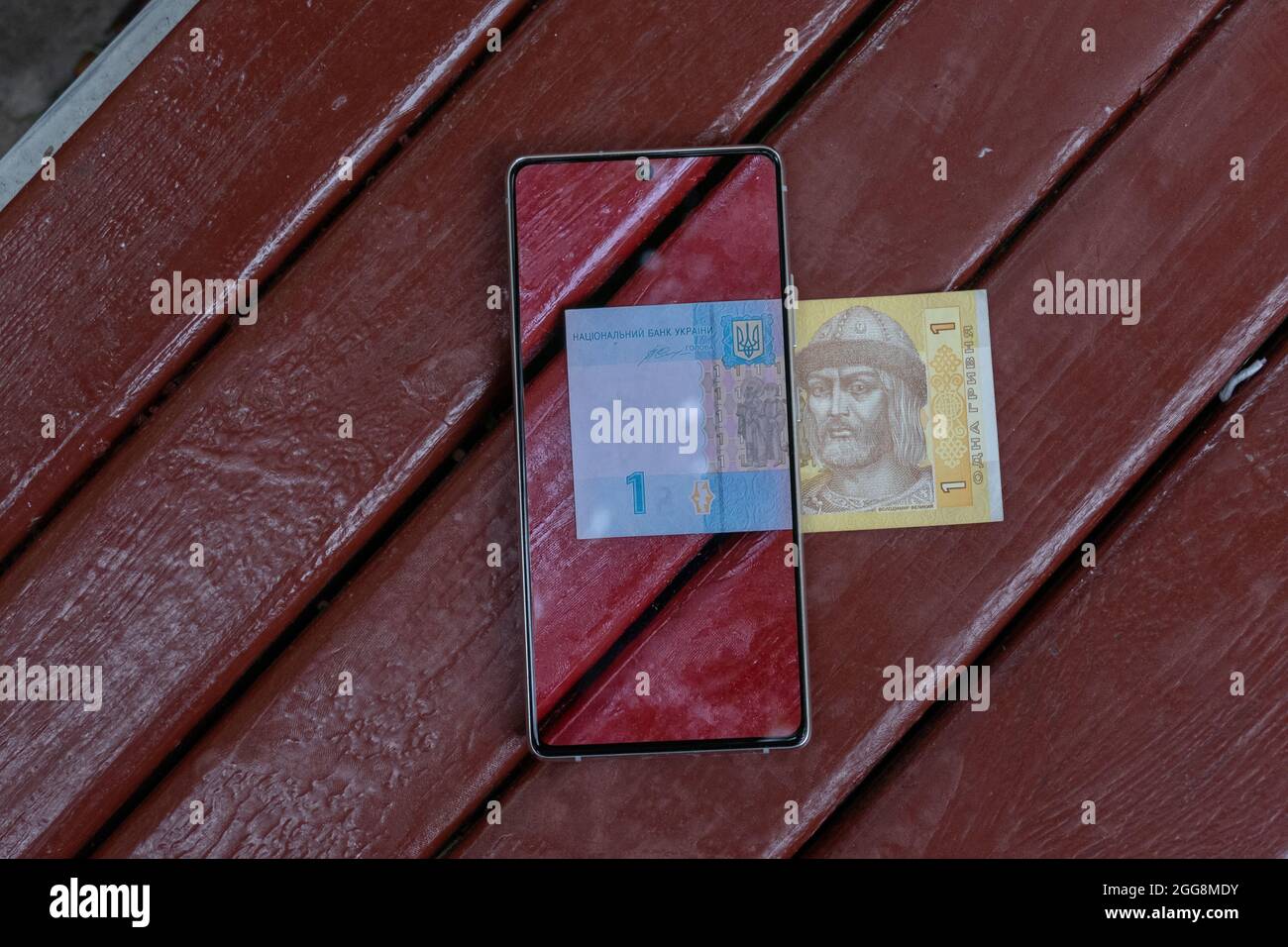Ukrainian banknote hryvnya view hi-res stock photography and images - Alamy