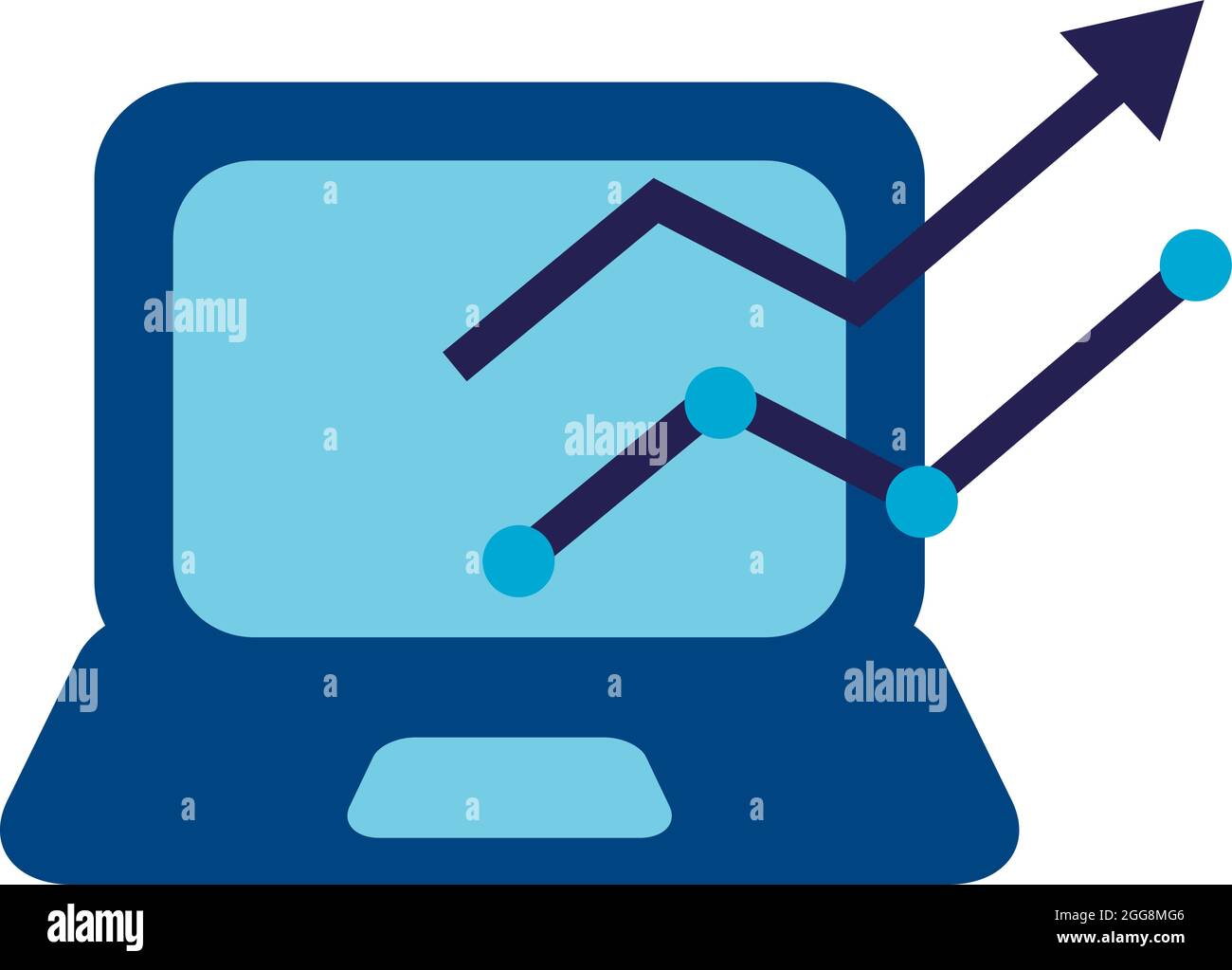 Analytics on screen Stock Vector Images - Alamy