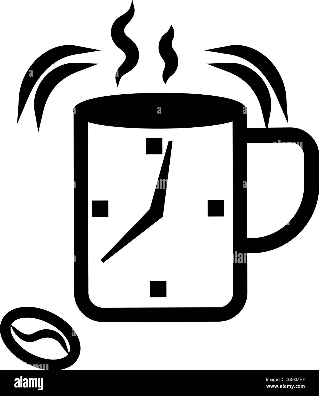 Vector coffee hand lettering Cut Out Stock Images & Pictures - Alamy