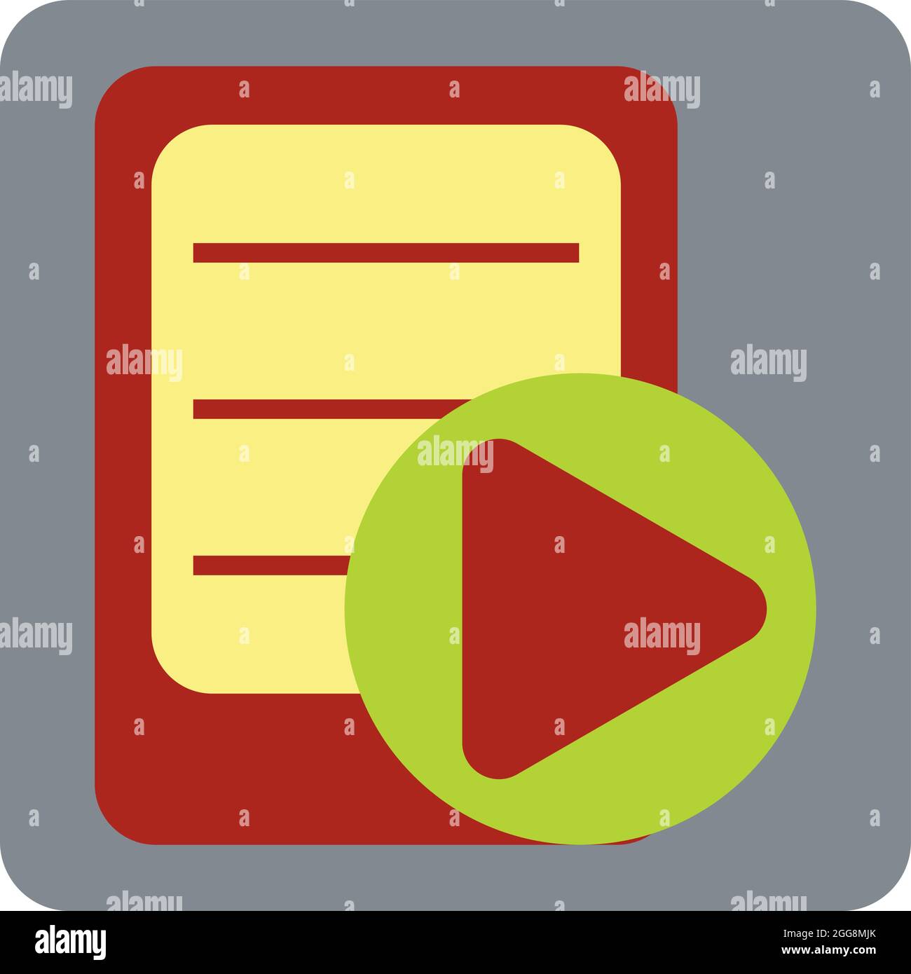 Playing audio book, illustration, vector, on a white background Stock ...