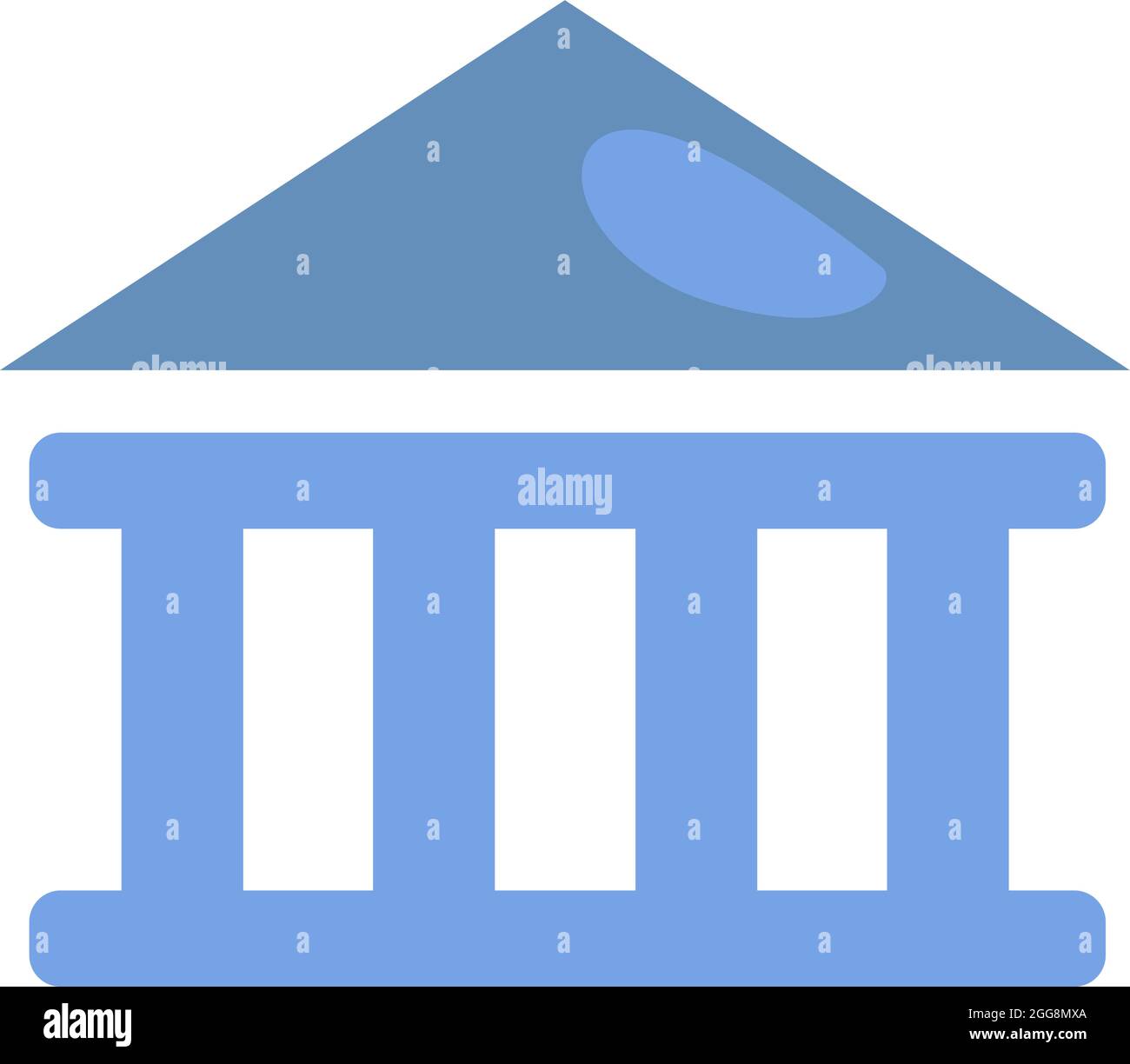 Bank building, illustration, vector, on a white background Stock Vector ...