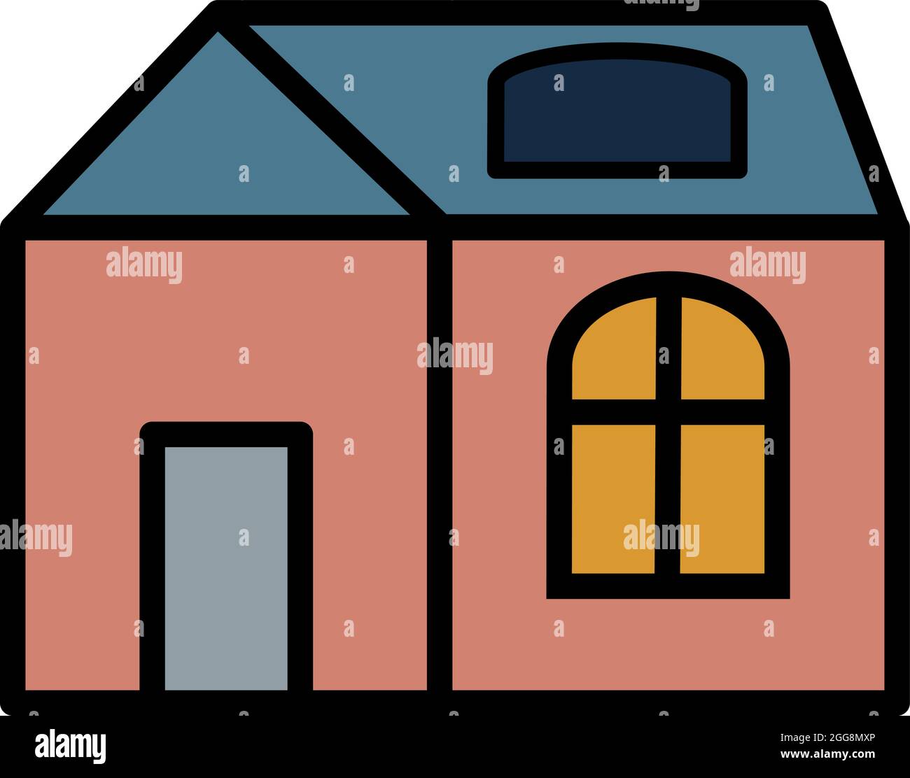 Grey room interior door Stock Vector Images - Alamy