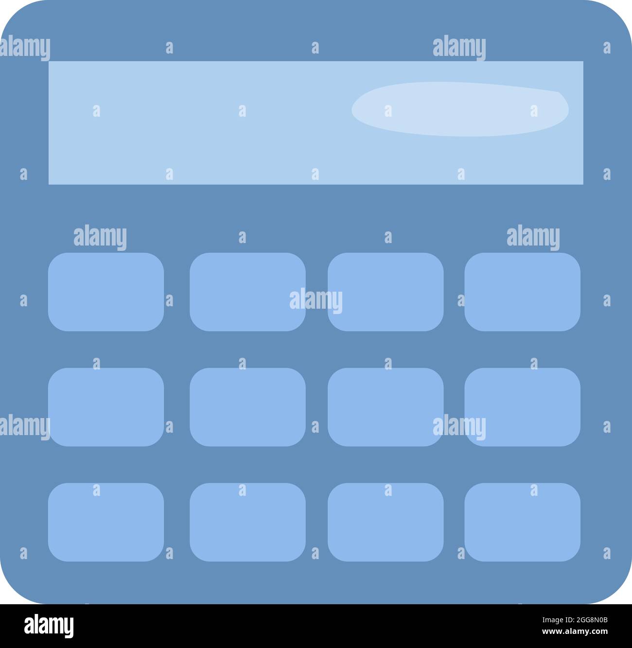 Banking calculator, illustration, vector, on a white background Stock ...