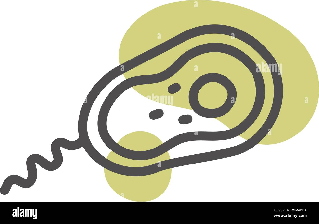 Ugly bacteria, illustration, vector, on a white background Stock Vector ...