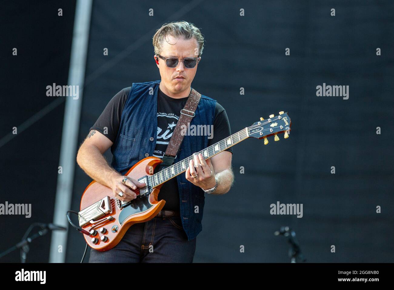 Jason Isbell and The 400 Unit during the Railbird Music Festival at The ...