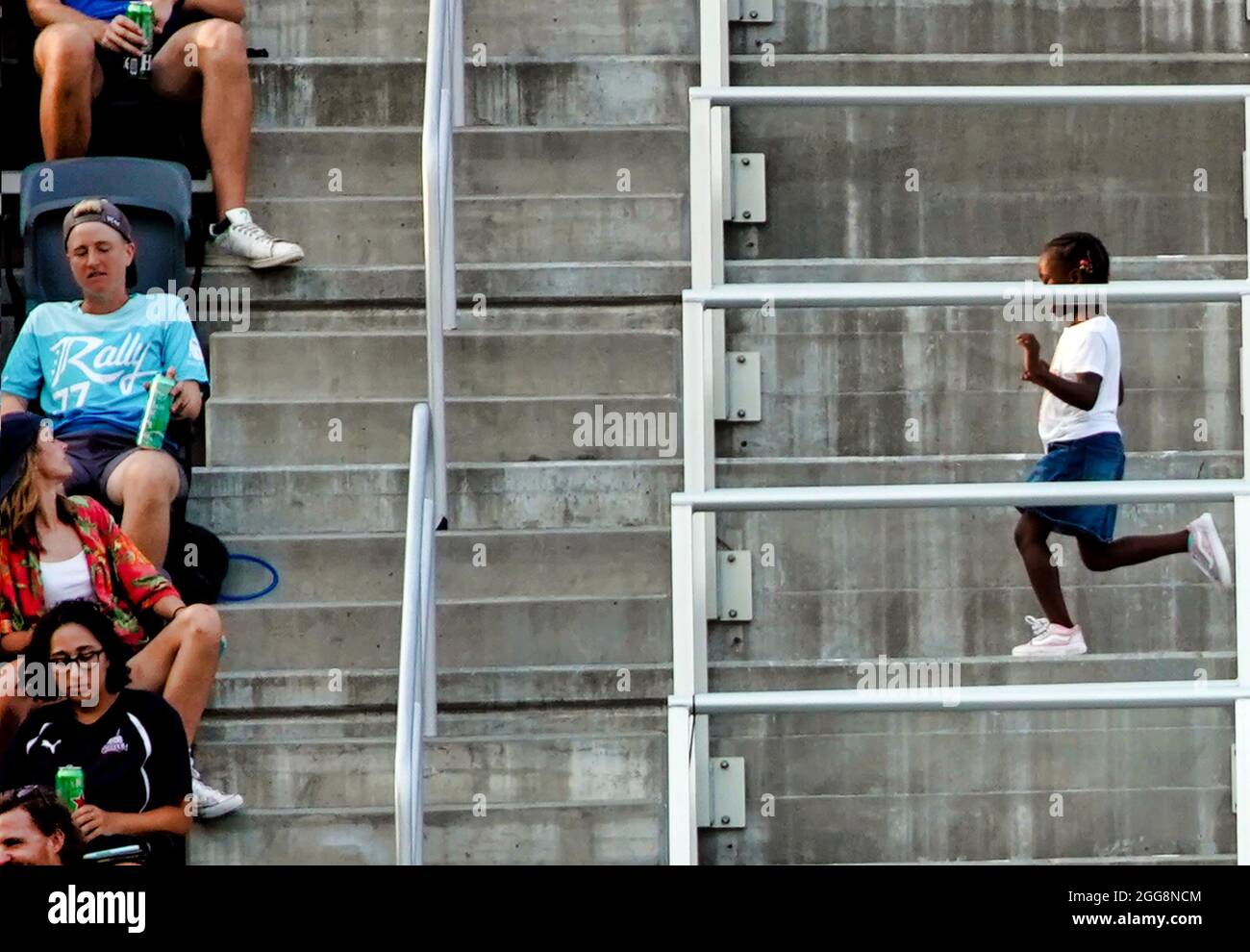 High in the stands of a soccer stadium Stock Photo - Alamy