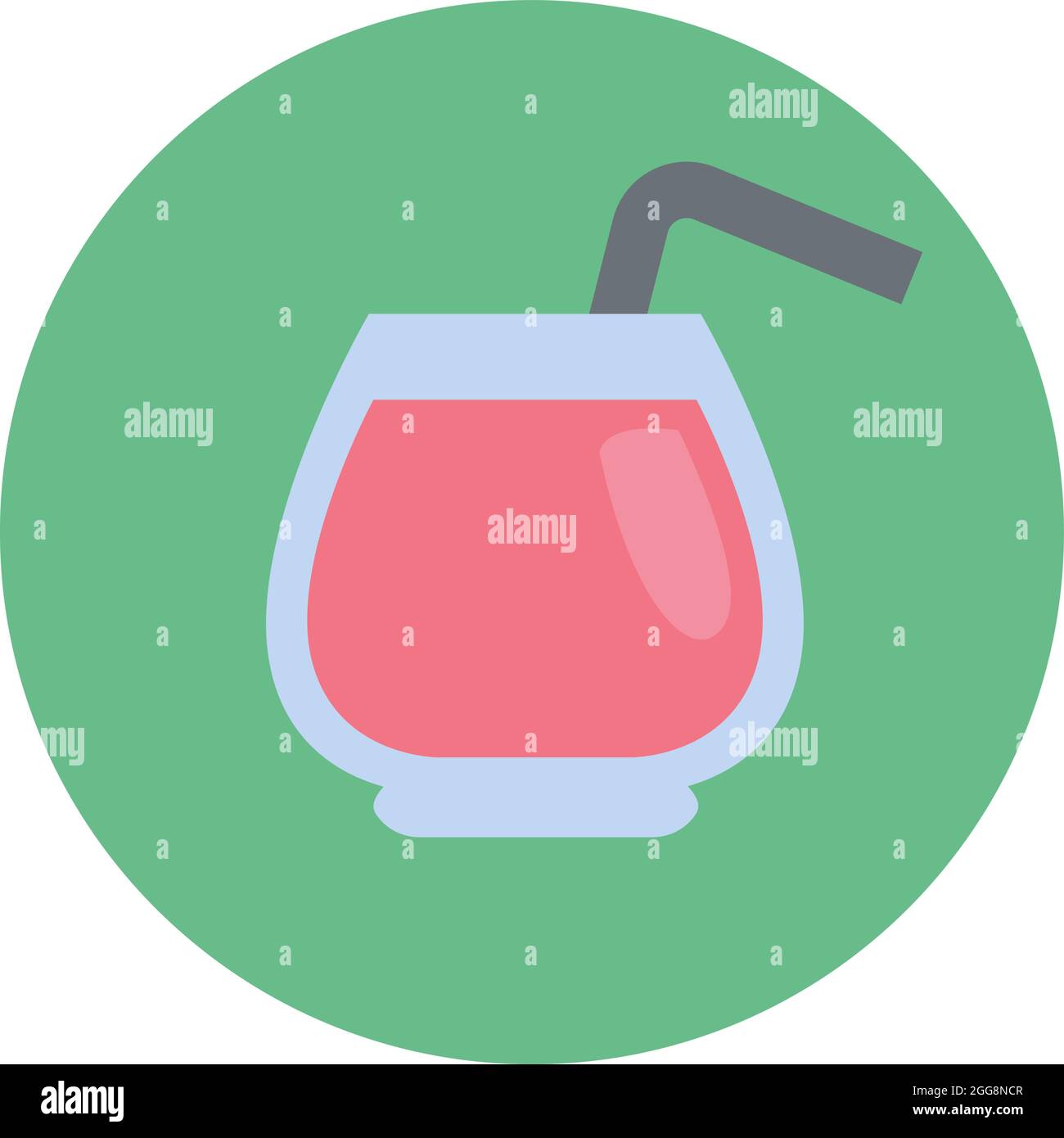Pink cocktail on bar Stock Vector Images - Alamy