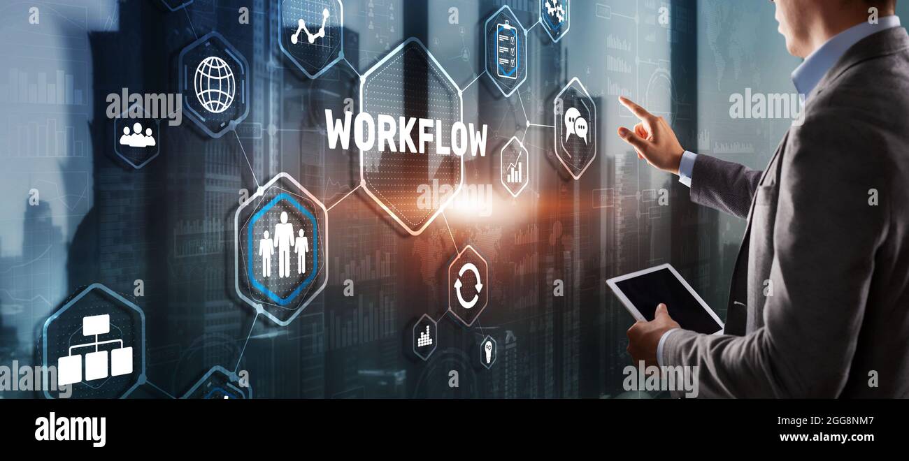 Workflow Repeatability Systematization Buisness Process. Business ...