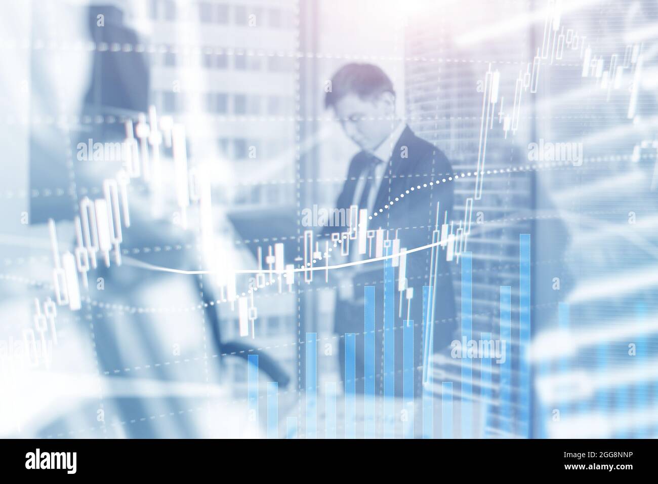 Abstract office background. Young traders Stock Photo - Alamy