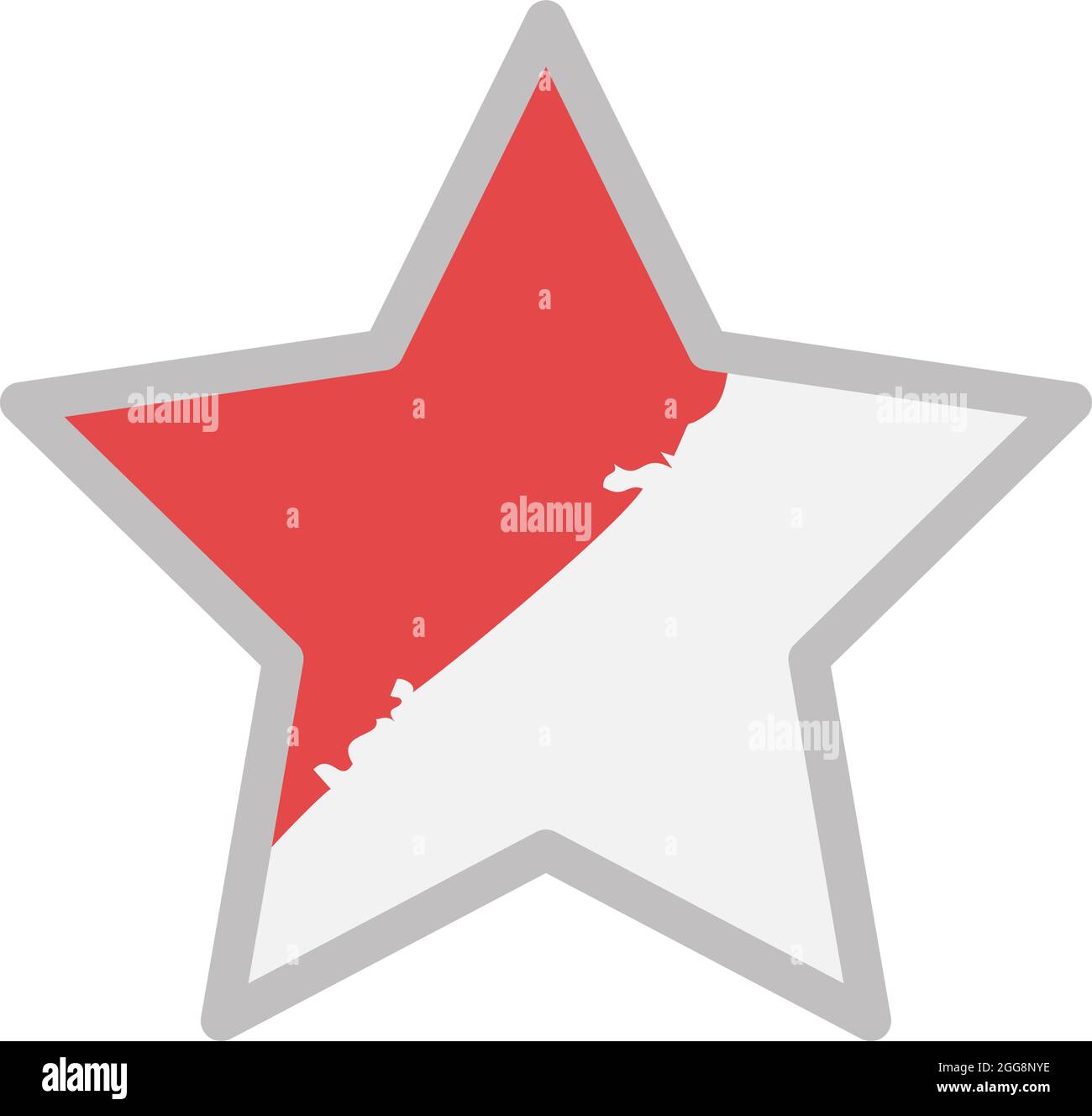Monaco flag, illustration, vector, on a white background Stock Vector ...