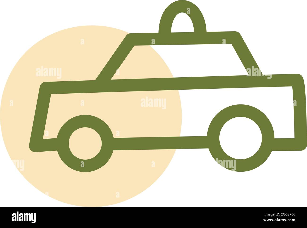 Taxi sign on cab Stock Vector Images - Alamy