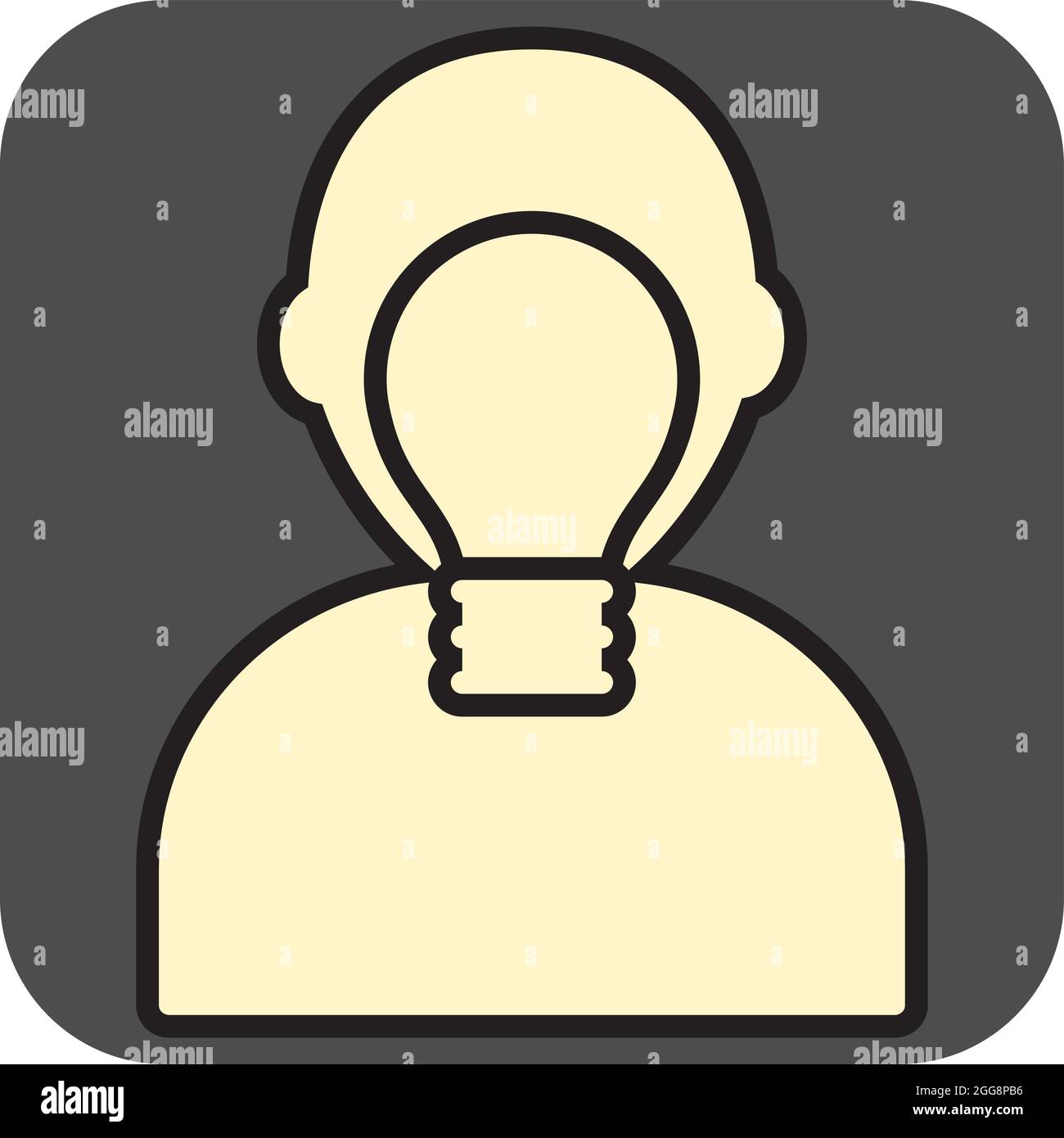 Man with an idea, illustration, vector, on a white background Stock ...