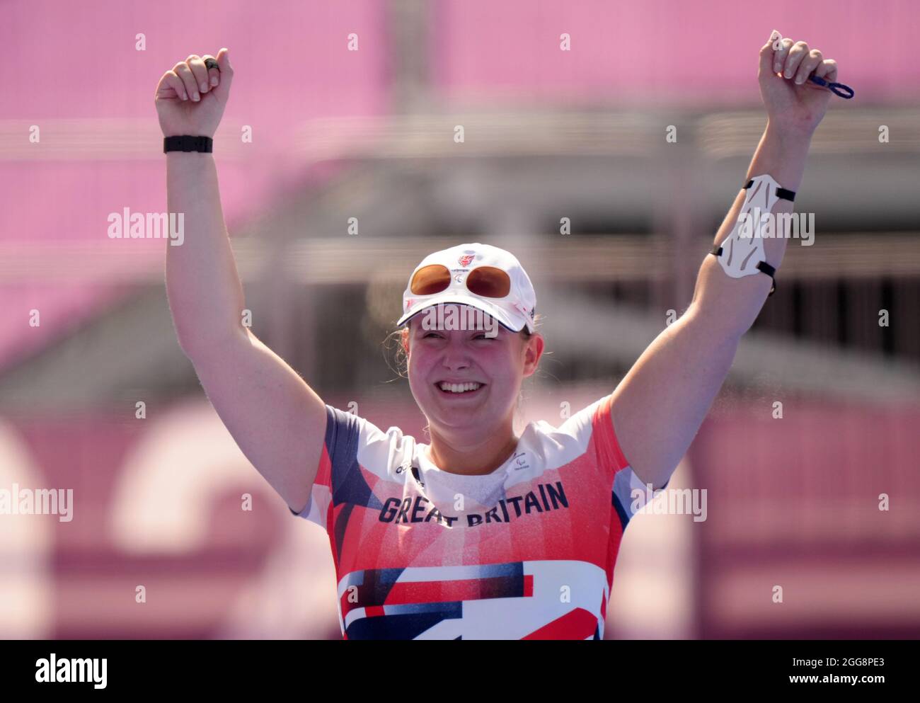 Great Britain's Phoebe Paterson Pine celebrates winning the Women's ...