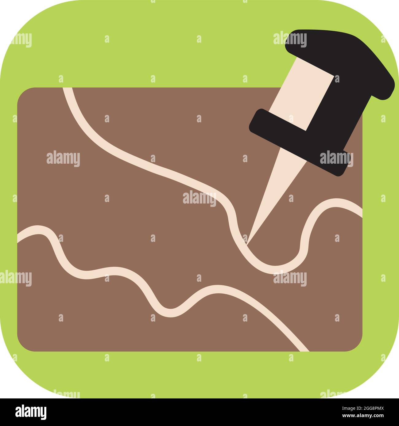 Map pin, illustration, vector, on a white background Stock Vector Image ...