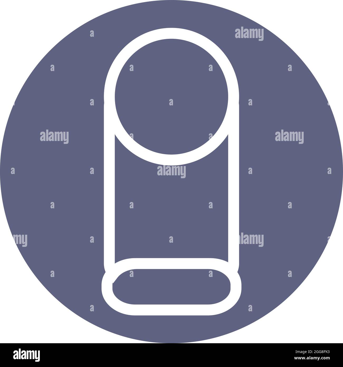 One bullet, illustration, vector, on a white background Stock Vector ...