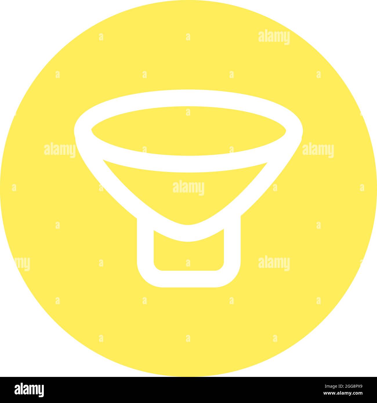 Yellow shot glass, illustration, vector, on a white background Stock ...
