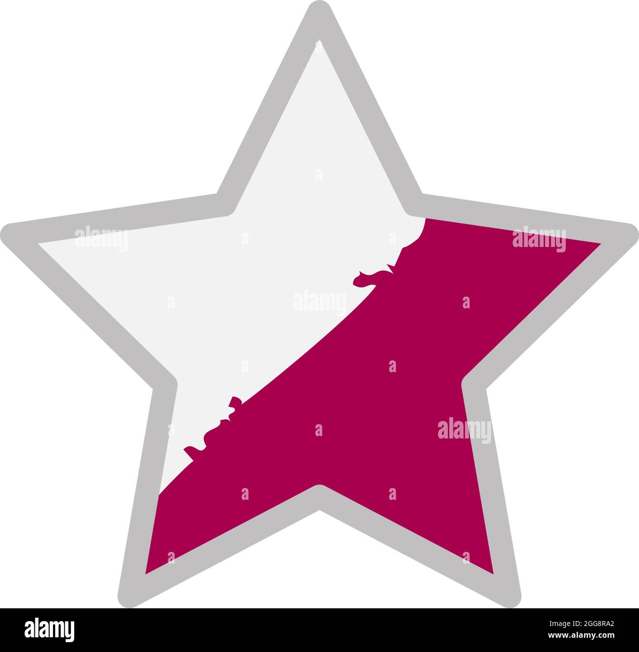 Qatar flag, illustration, vector, on a white background Stock Vector ...