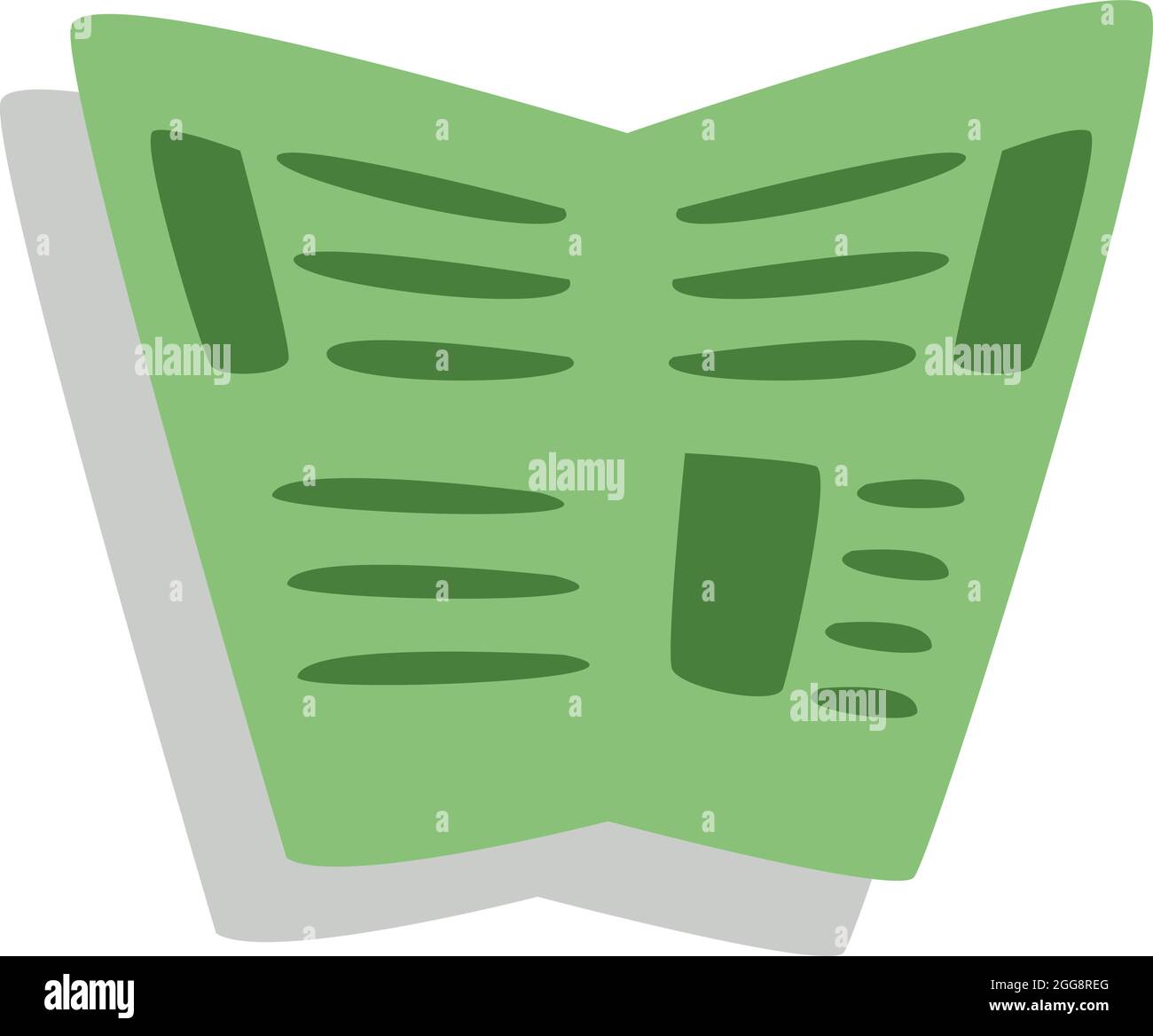 Journalism newspaper, illustration, vector, on a white background Stock ...