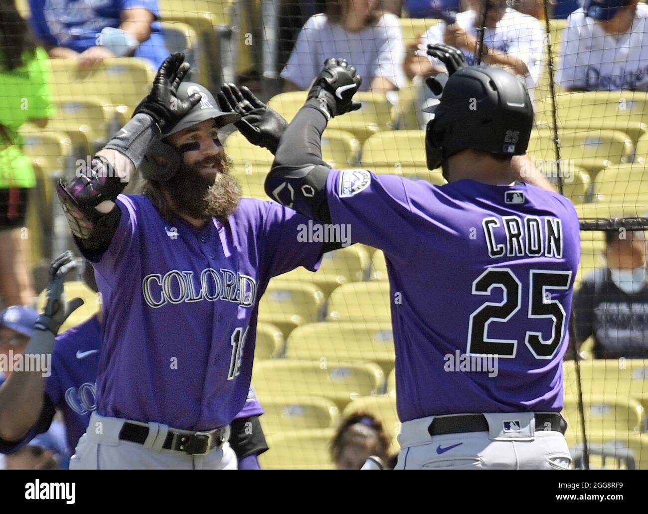 Los Angeles, United States. 30th Aug, 2021. Colorado Rockies first ...