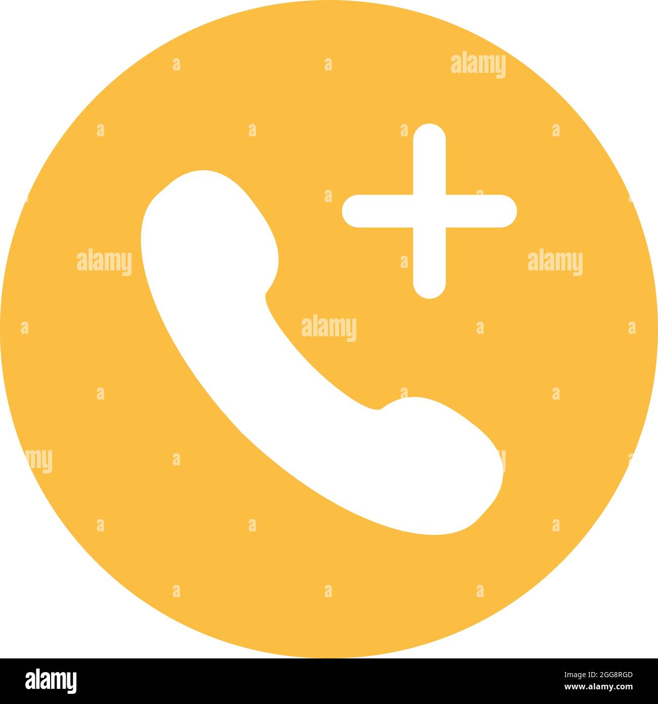 Phone call, illustration, vector, on a white background Stock Vector ...