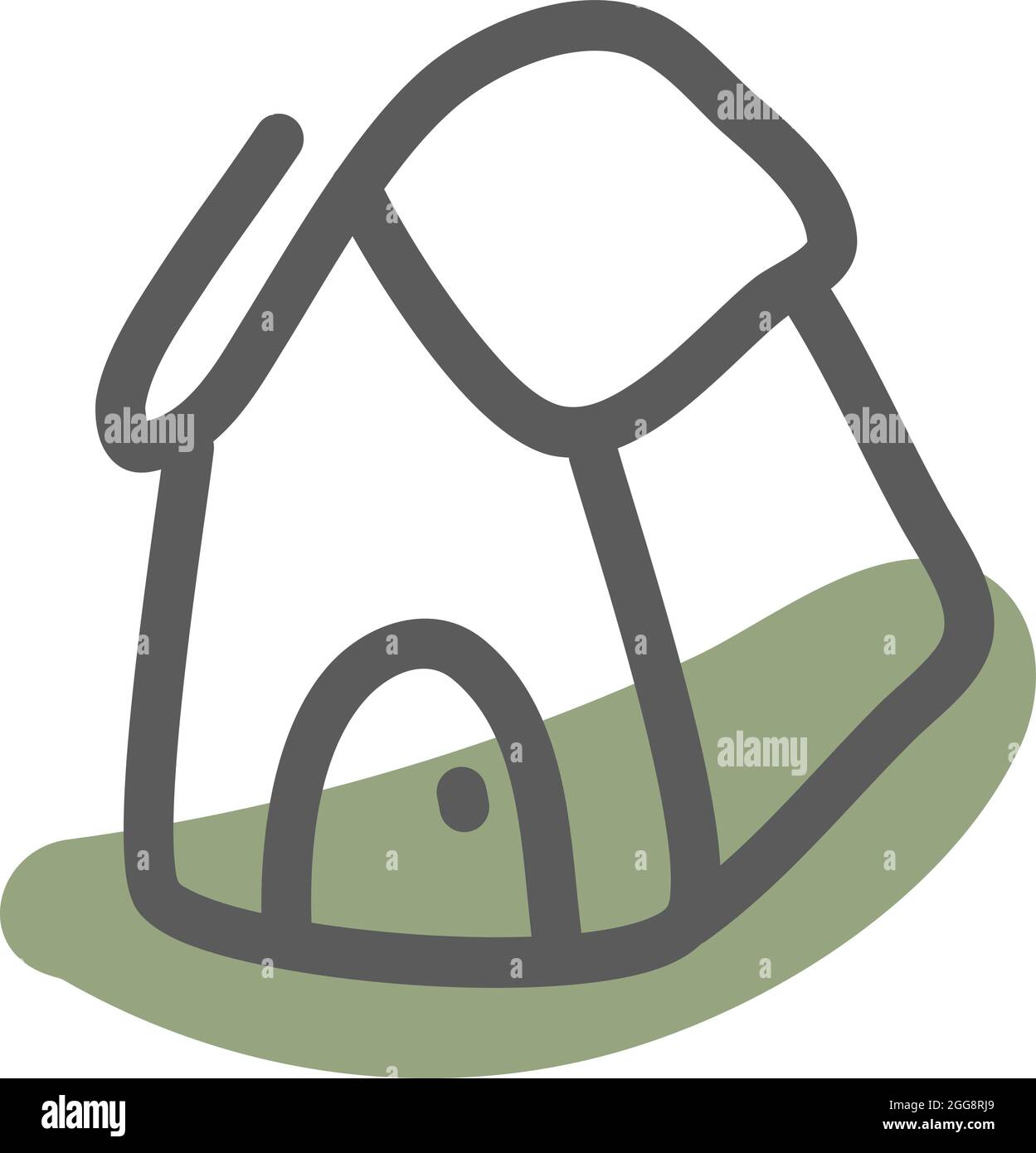 Kazakhstan yurt tent Stock Vector Images - Alamy