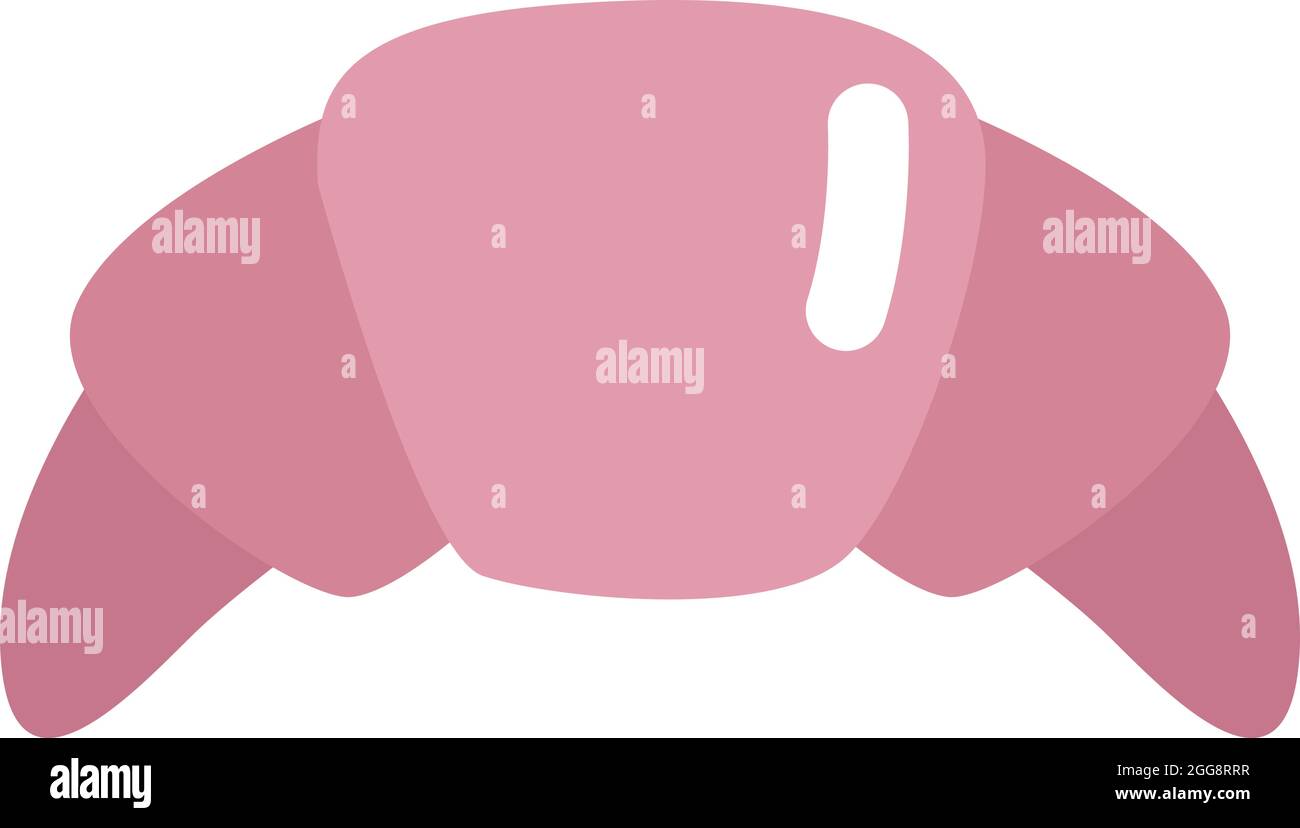 Sweet croissant, illustration, vector, on a white background Stock ...