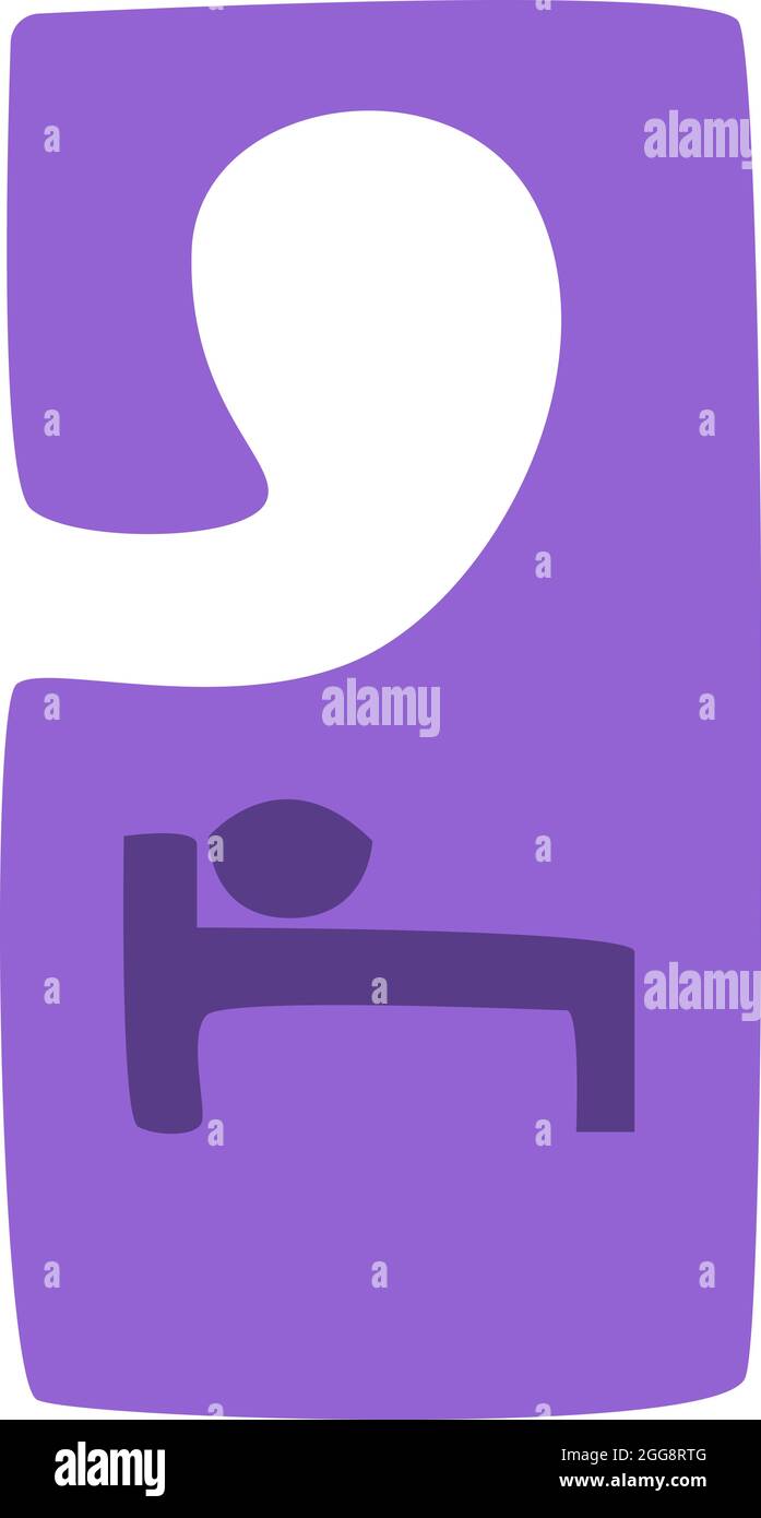 Hotel door sign, illustration, vector, on a white background Stock ...