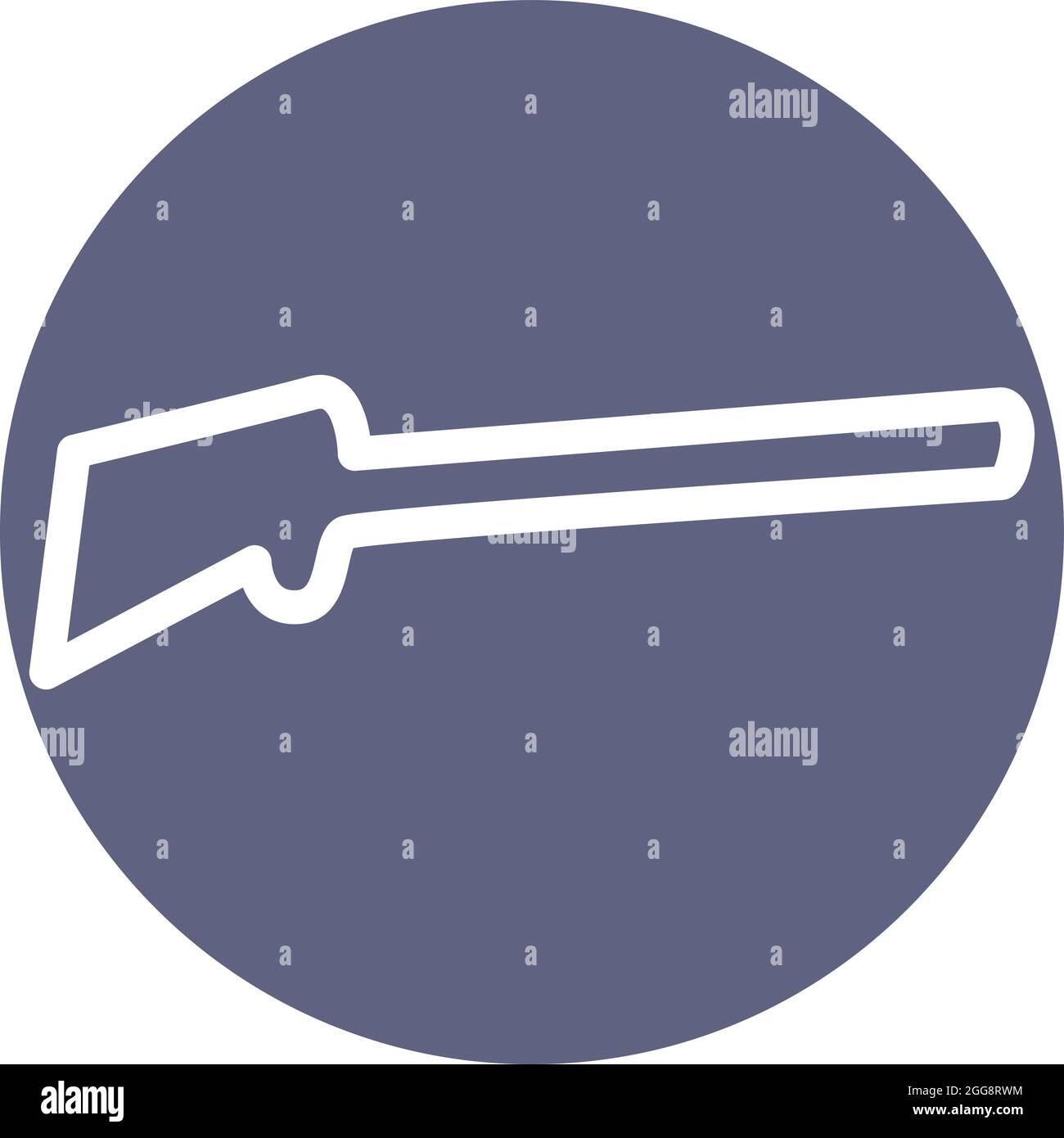 Simple gun, illustration, vector, on a white background Stock Vector ...