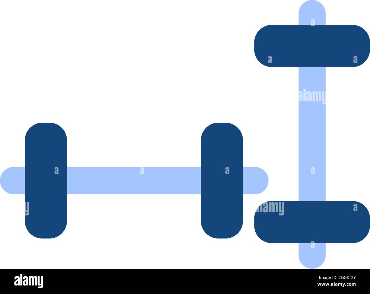 Lifting weights, illustration, vector, on a white background Stock ...