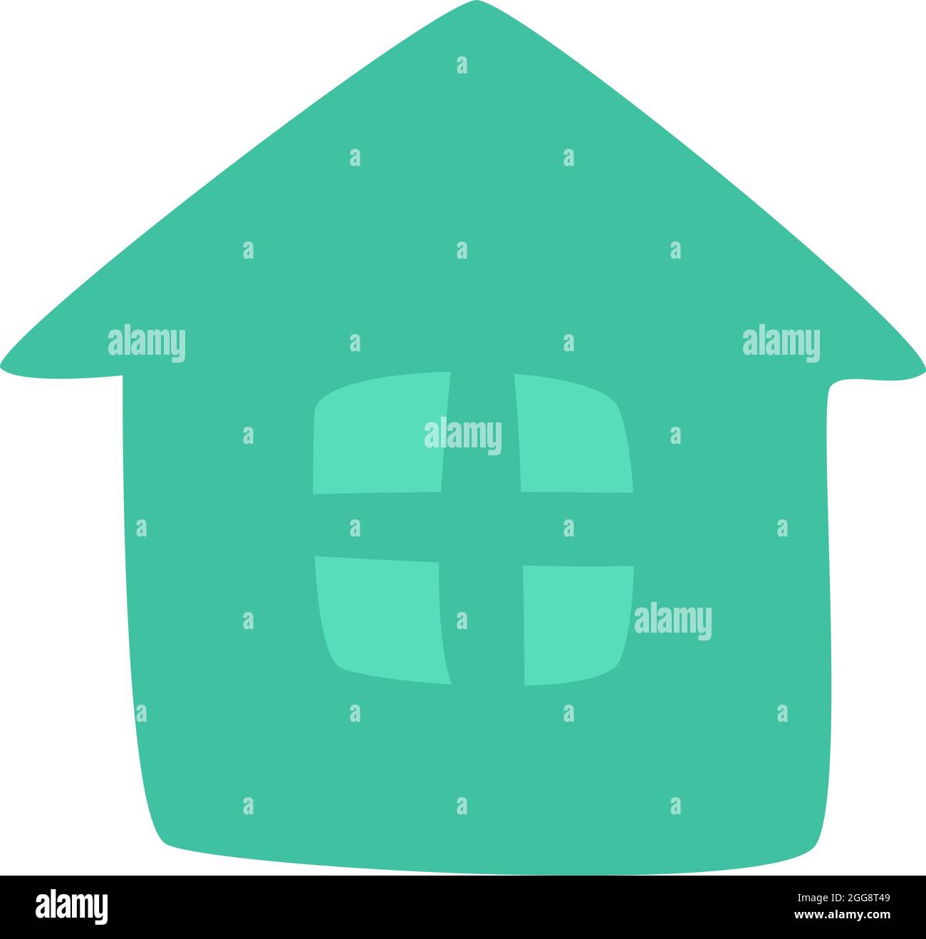 Home icon on earth Stock Vector Images - Alamy