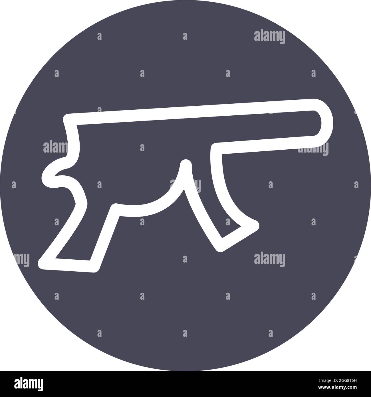 Machine gun vector vectors hi-res stock photography and images - Alamy