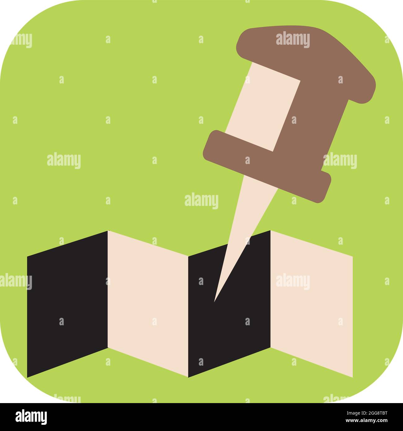 Map pin navigation, illustration, vector, on a white background Stock ...