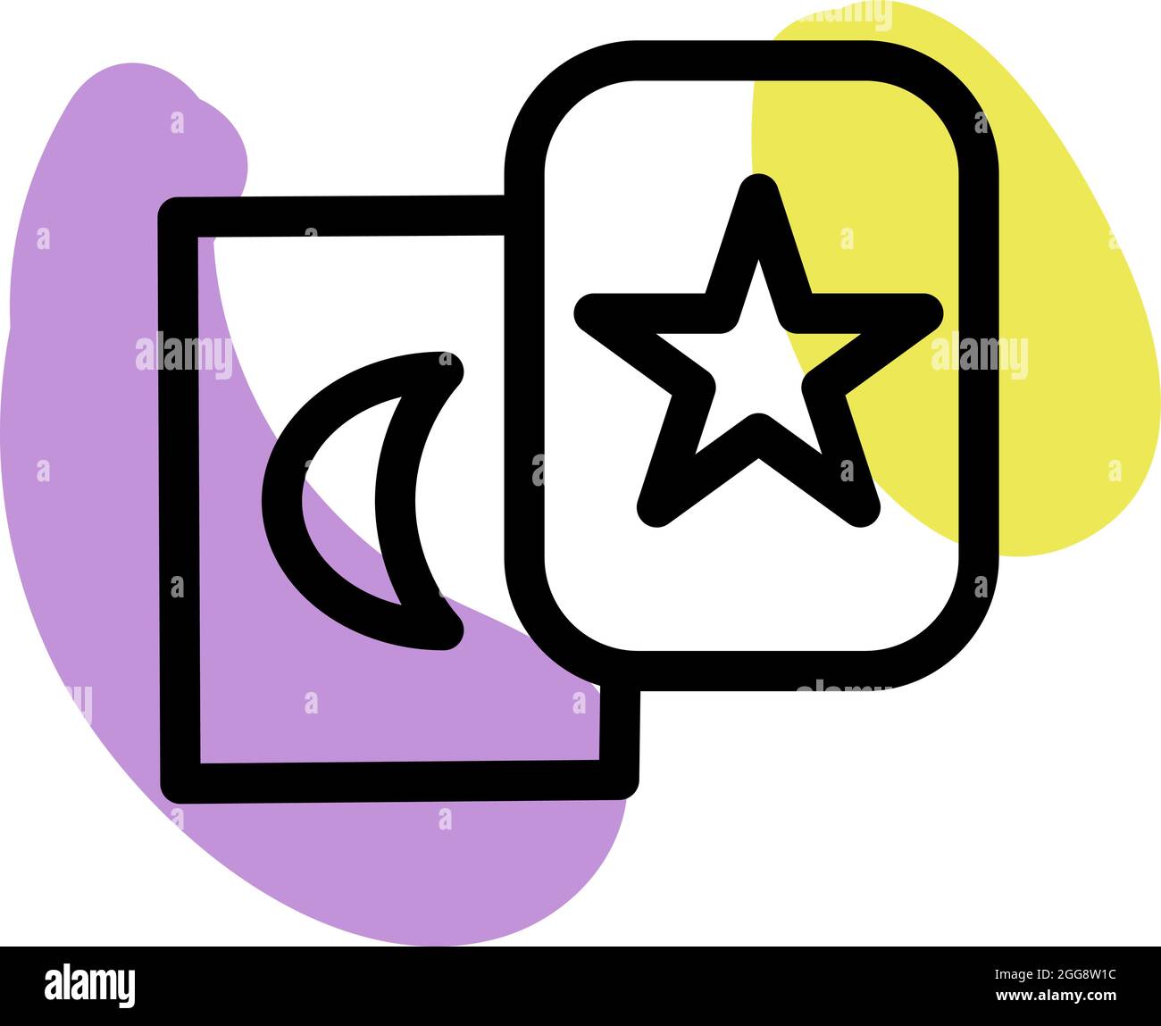 Magic cards, illustration, vector, on a white background Stock Vector ...