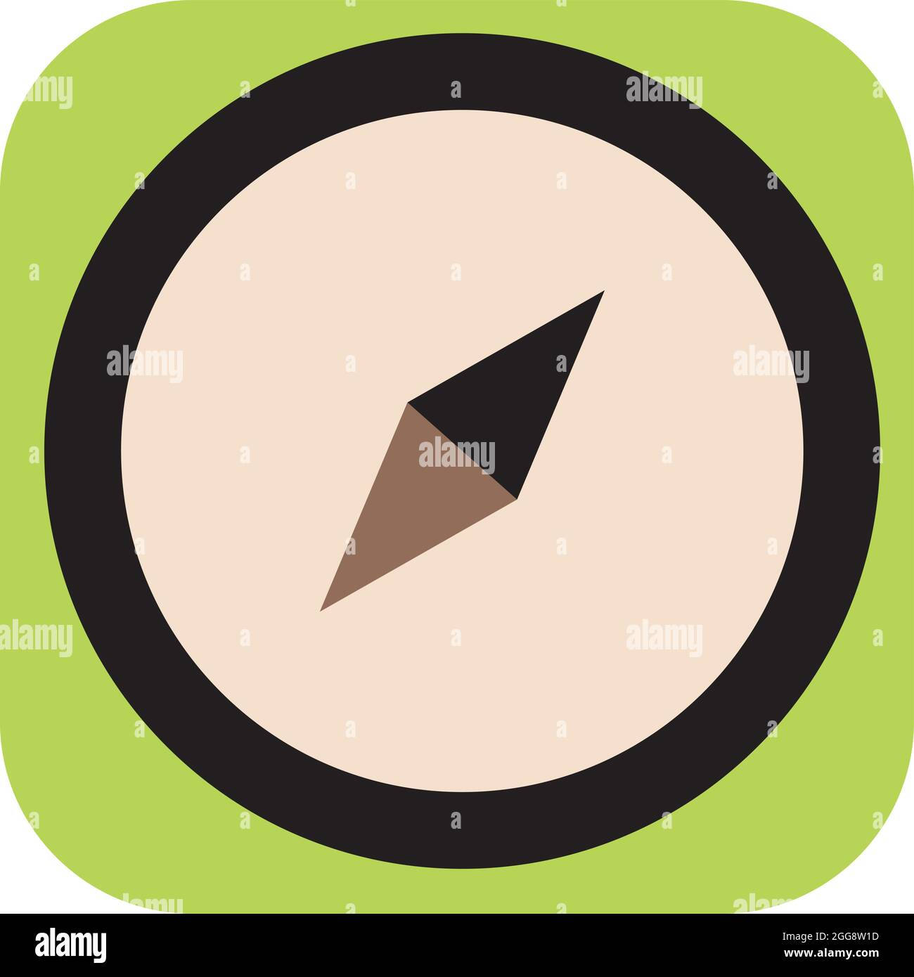 Compass navigation, illustration, vector, on a white background Stock ...