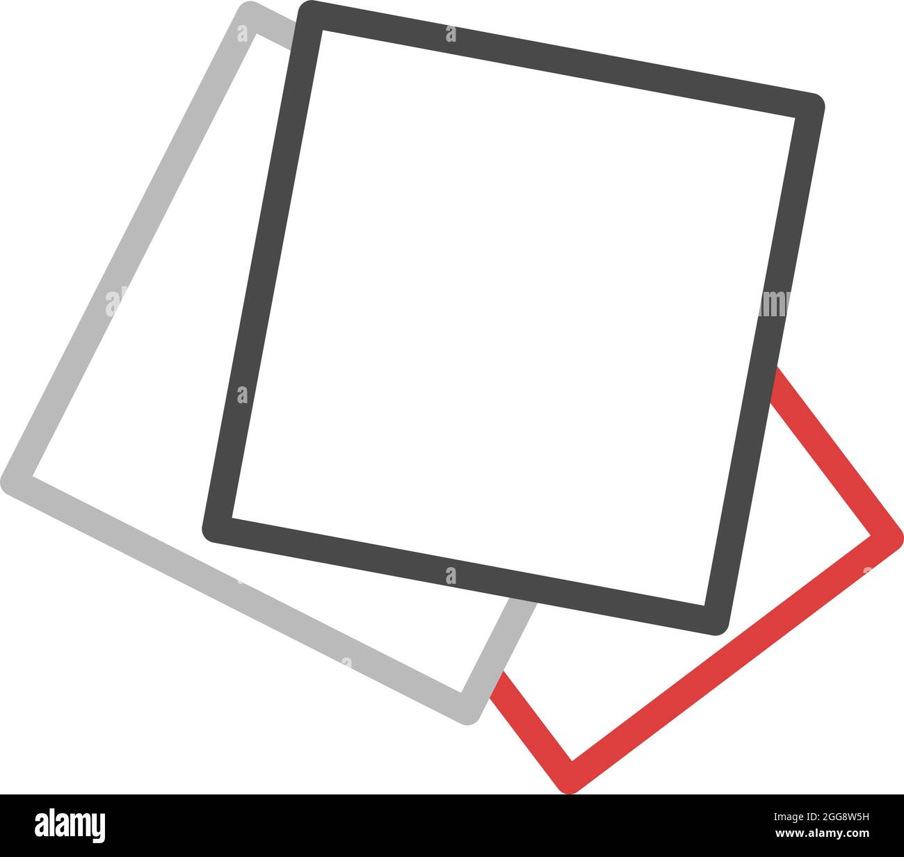 Office sticky notes, illustration, vector, on a white background Stock ...