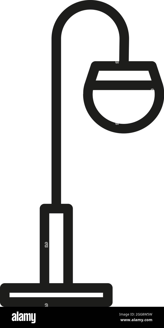 Street light, illustration, vector, on a white background Stock Vector ...