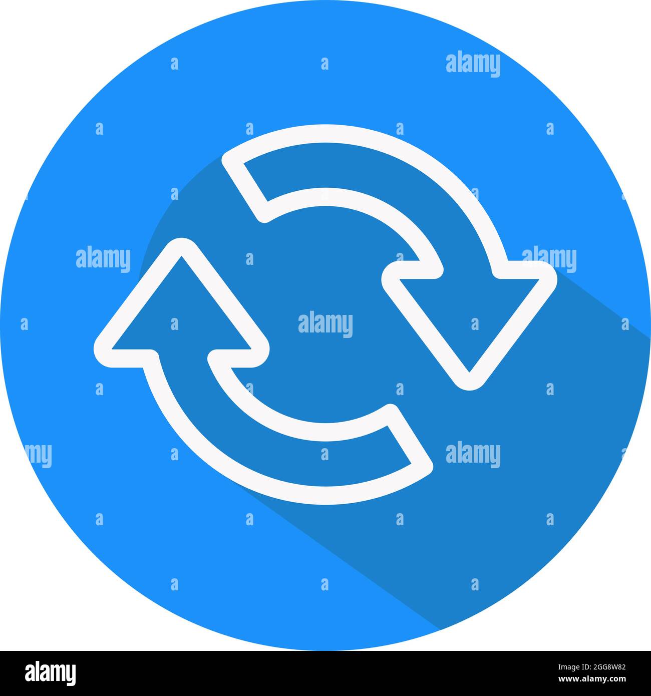 Internet refresh page, illustration, vector, on a white background ...