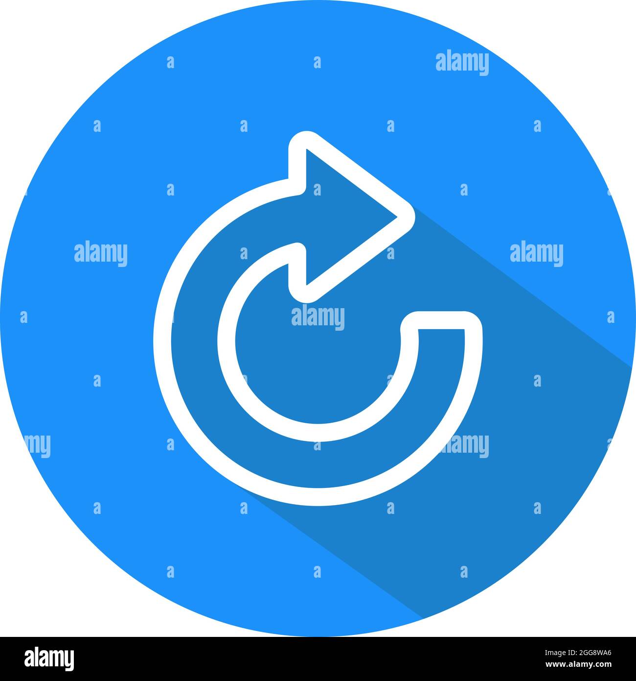 Internet refresh, illustration, vector, on a white background Stock ...