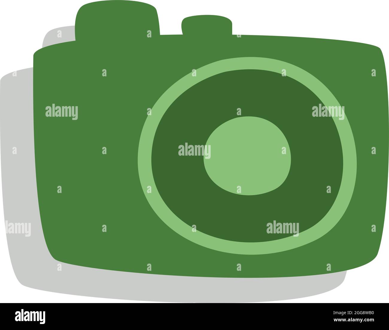 Journalism camera, illustration, vector, on a white background Stock ...