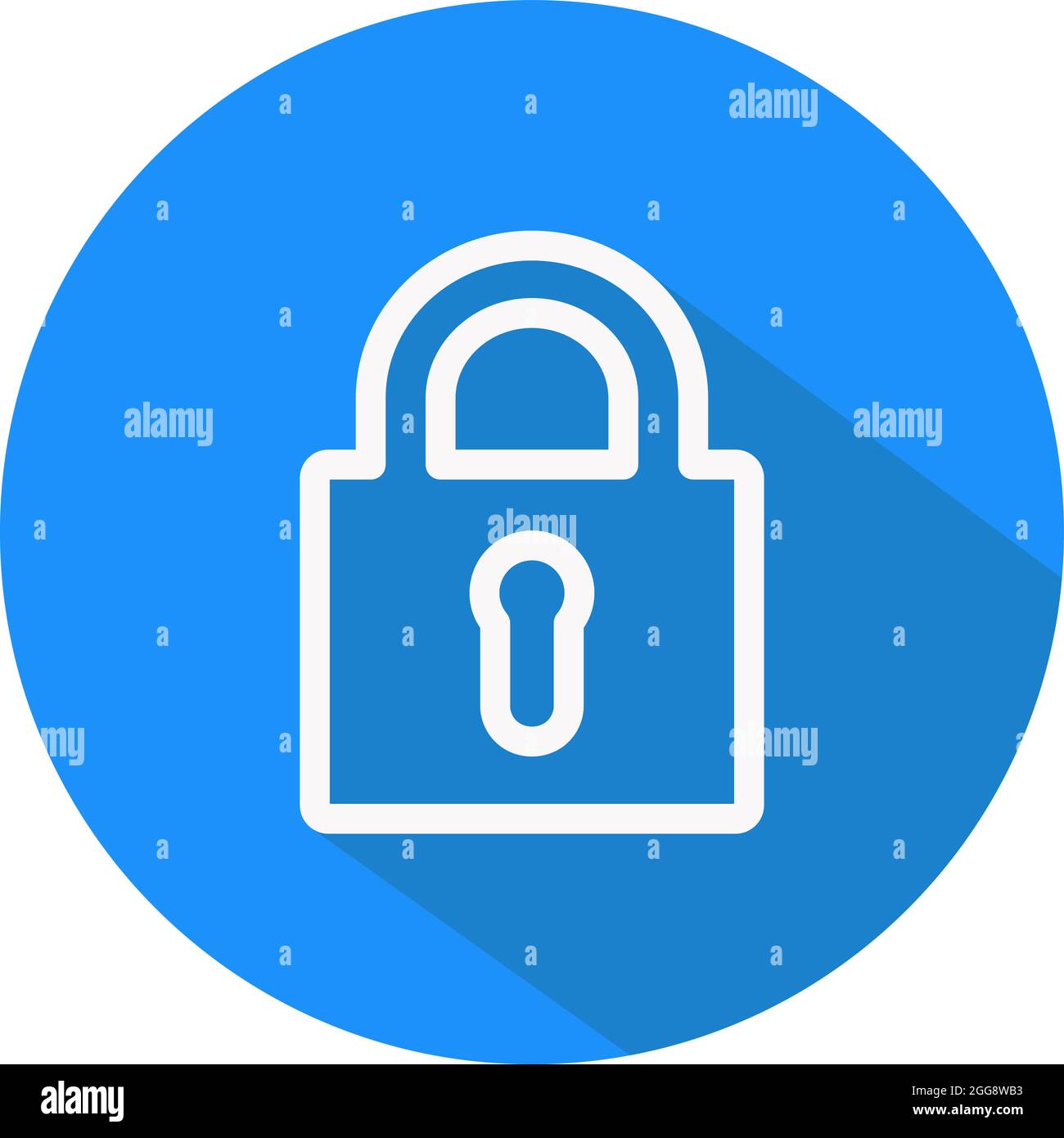 Internet lock, illustration, vector, on a white background Stock Vector ...