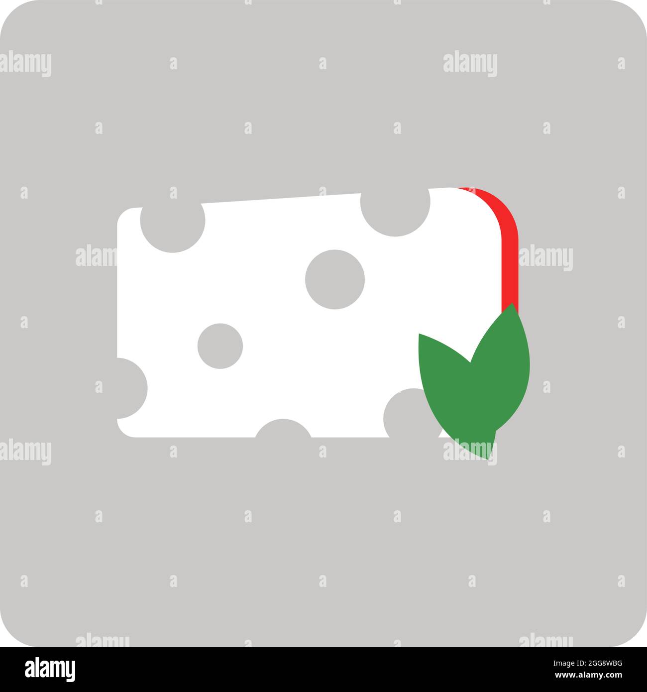 Italian cheese, illustration, vector, on a white background Stock ...