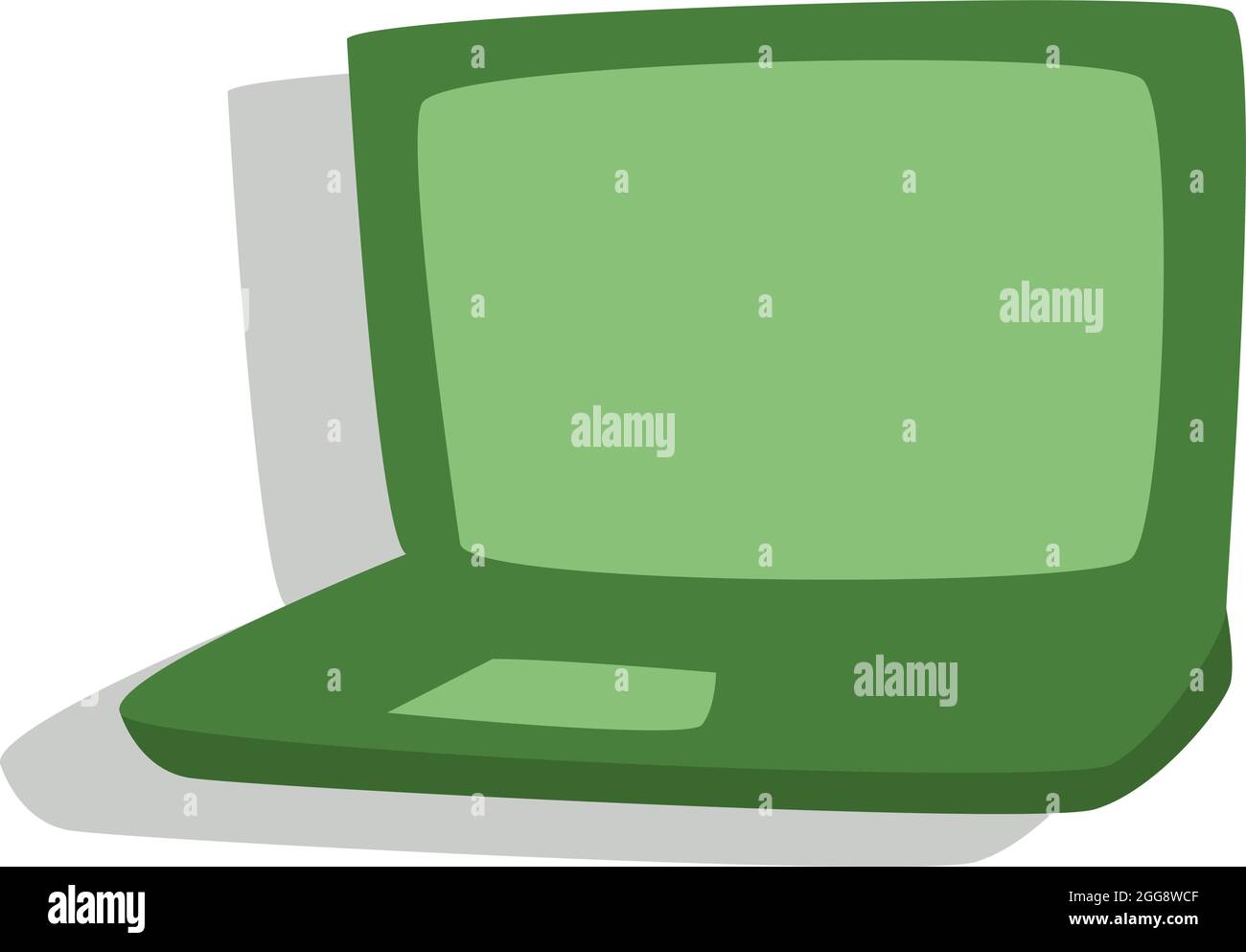 Journalism laptop, illustration, vector, on a white background Stock ...