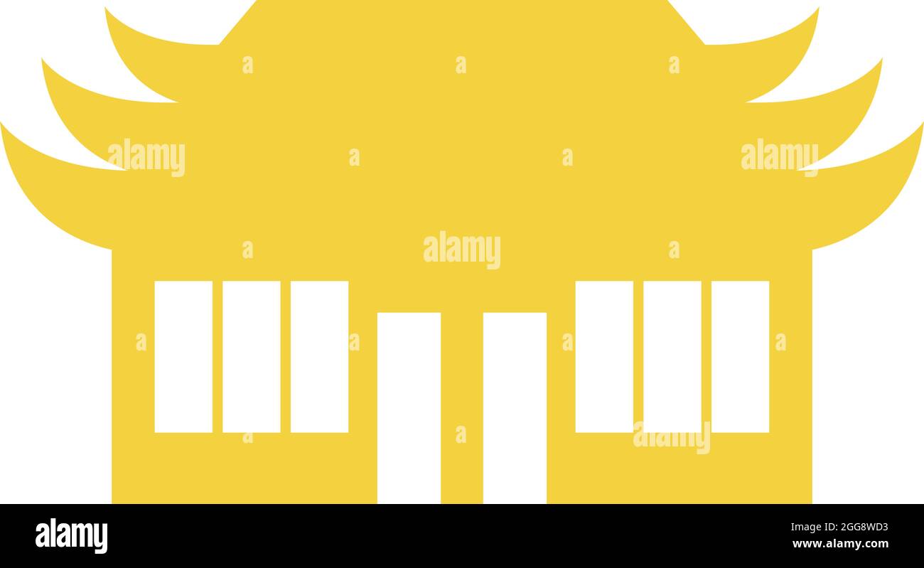 Japanesse monument, illustration, vector, on a white background Stock ...