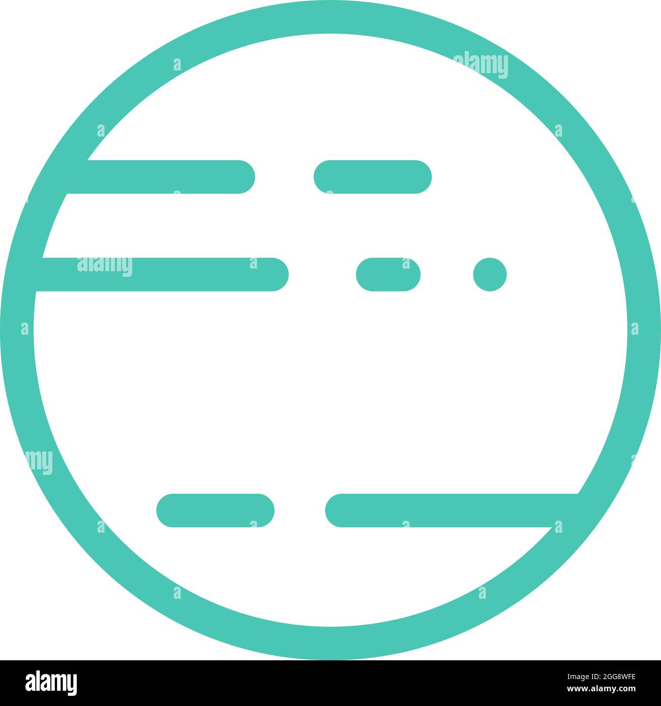 Light blue planet, illustration, vector, on a white background Stock ...