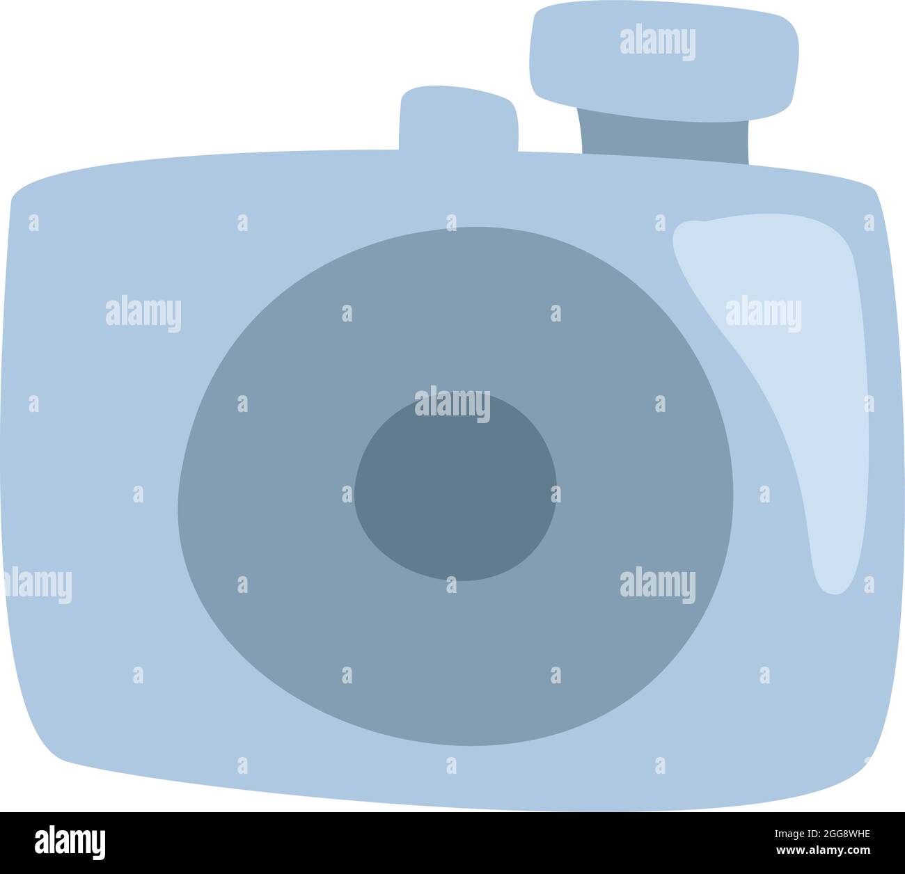 Summer camera, illustration, vector, on a white background Stock Vector ...