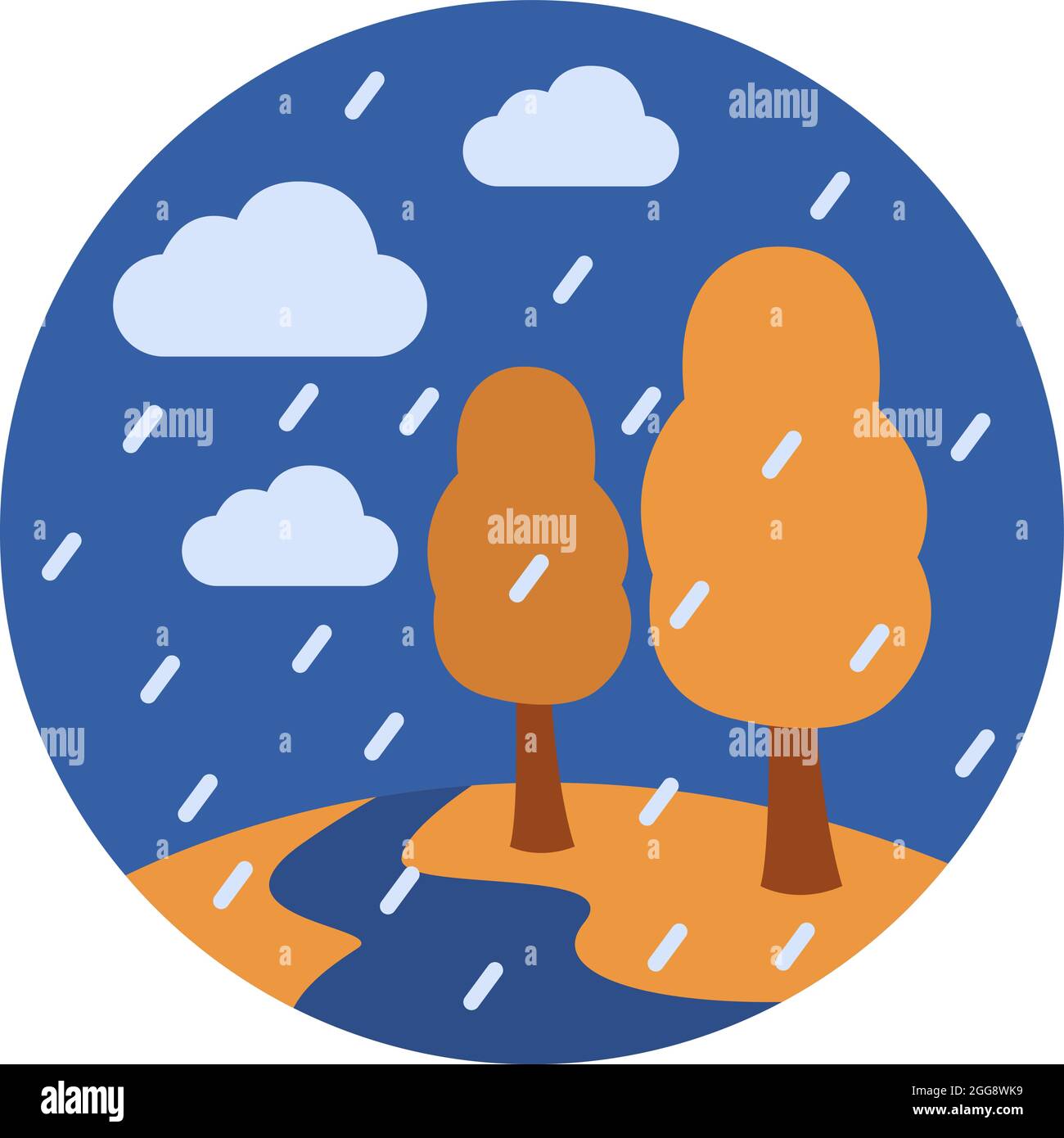 Autumn weather, illustration, vector, on a white background Stock ...